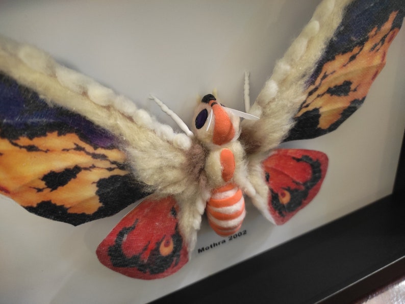 Mothra 2002 Taxidermy Art, GMK Monster in Black Frame - Etsy
