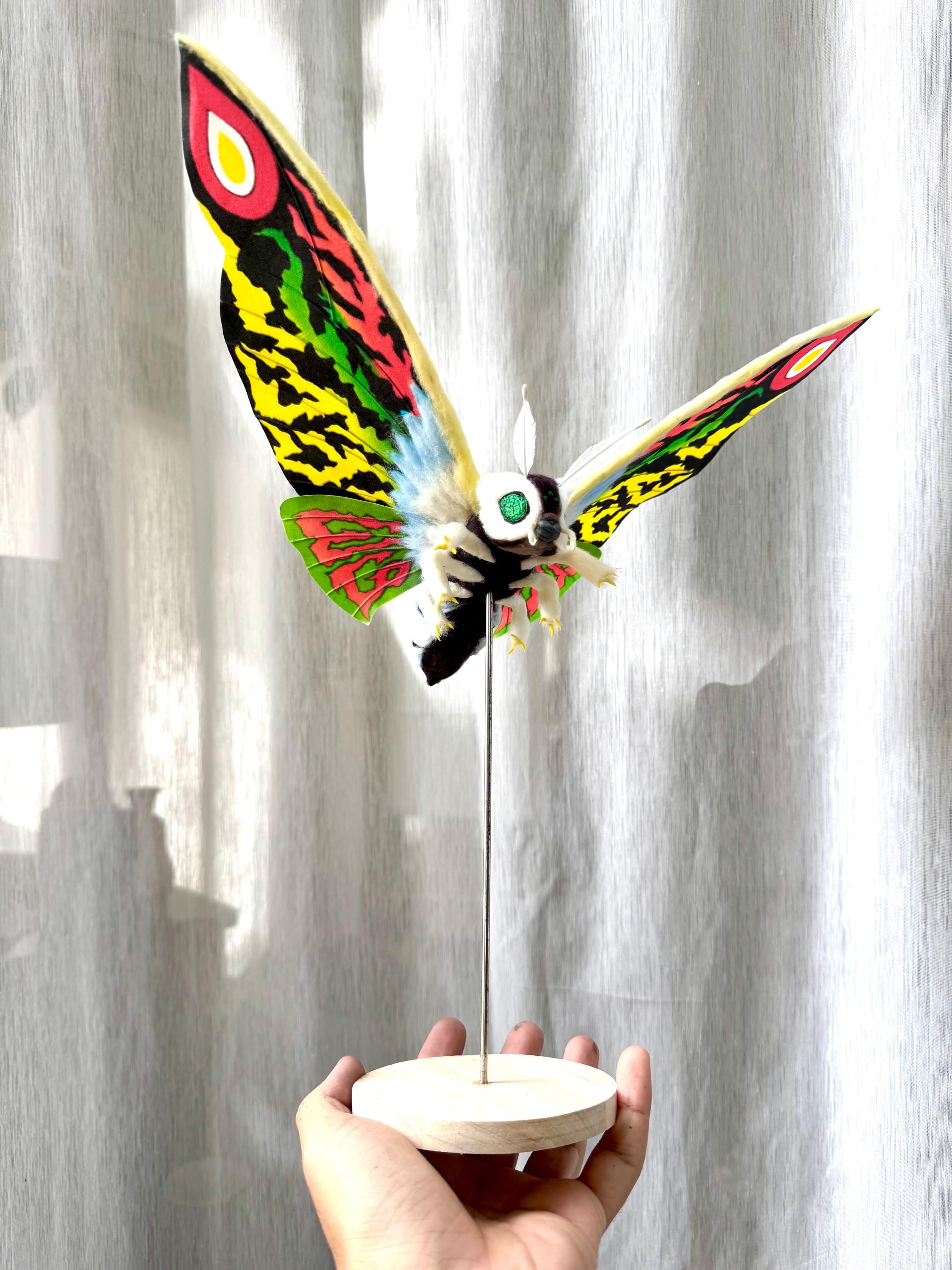 Leo Mothra Statue: Rebirth of Mothra 1996 Sculpture, 40cm Wingspan - Etsy