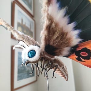 Mothra 2003 Tokyo SOS Statue: Realistic Silk Fur Sculpture - Etsy