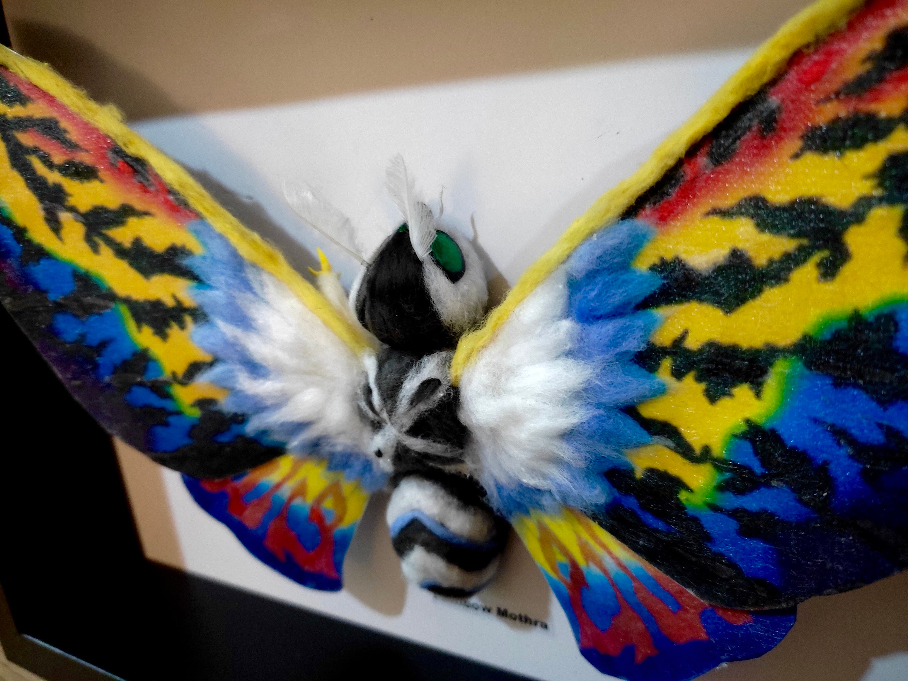 Mothra Kaiju Rainbow Mothra Taxidermy Crafts Rebirth of Mothra 1997 in ...