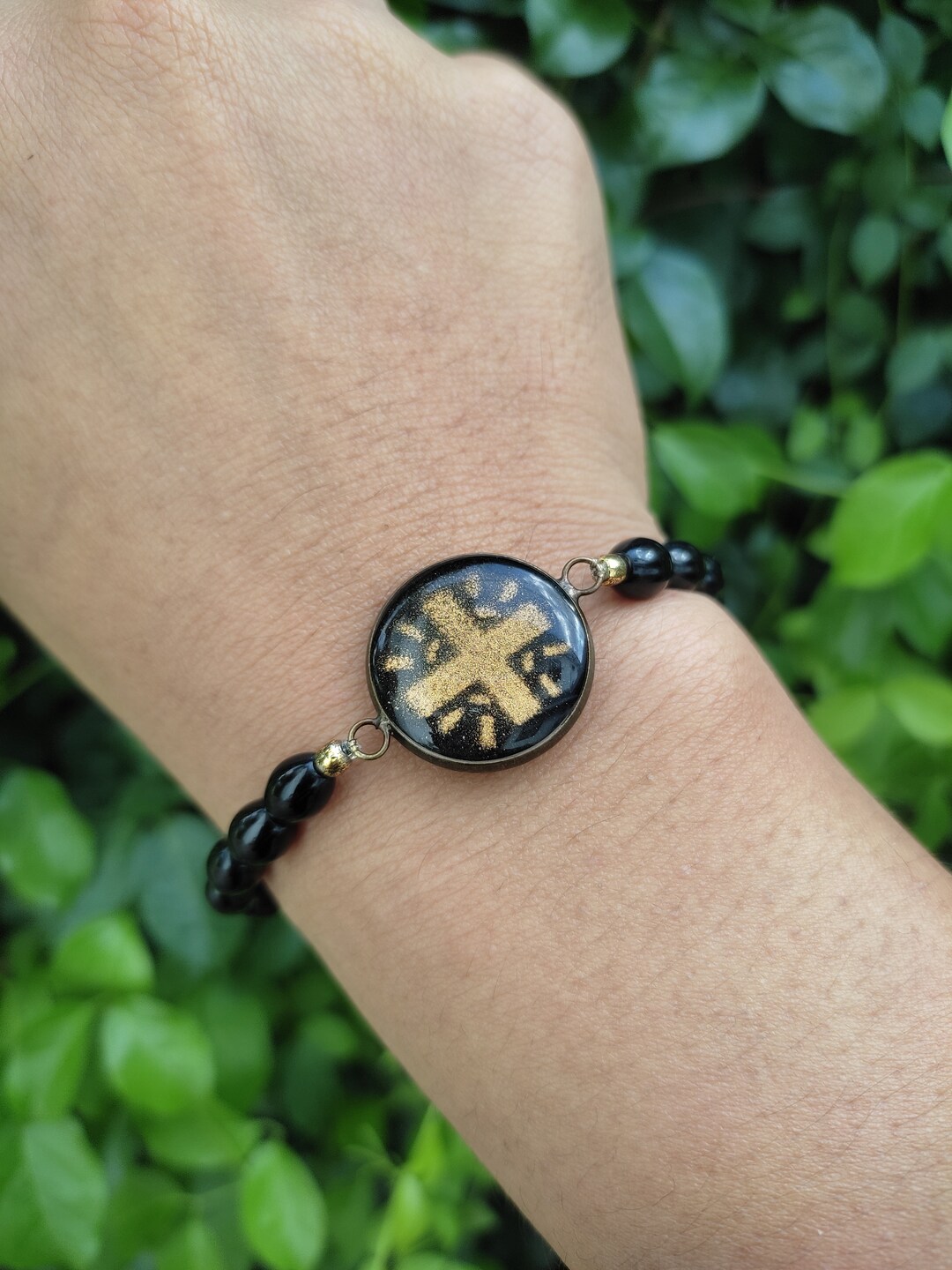 Mothra Symbol Bracelet Lucky Stone Bracelet. - Etsy