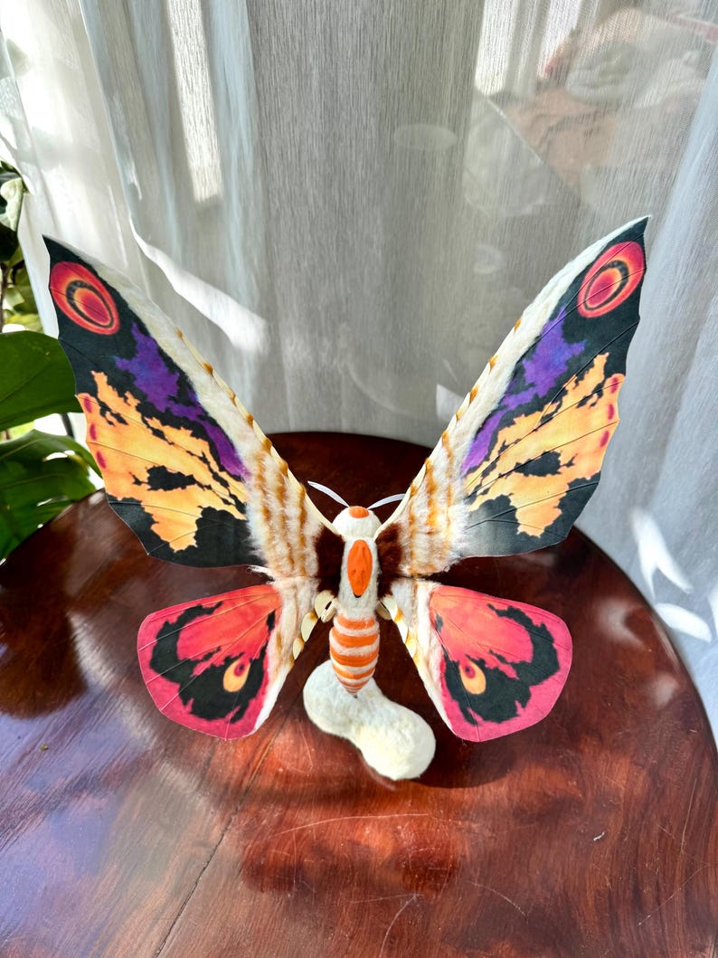 Mothra 2001 Statue: Handmade Godzilla Film Sculpture, 60cm Wingspan - Etsy