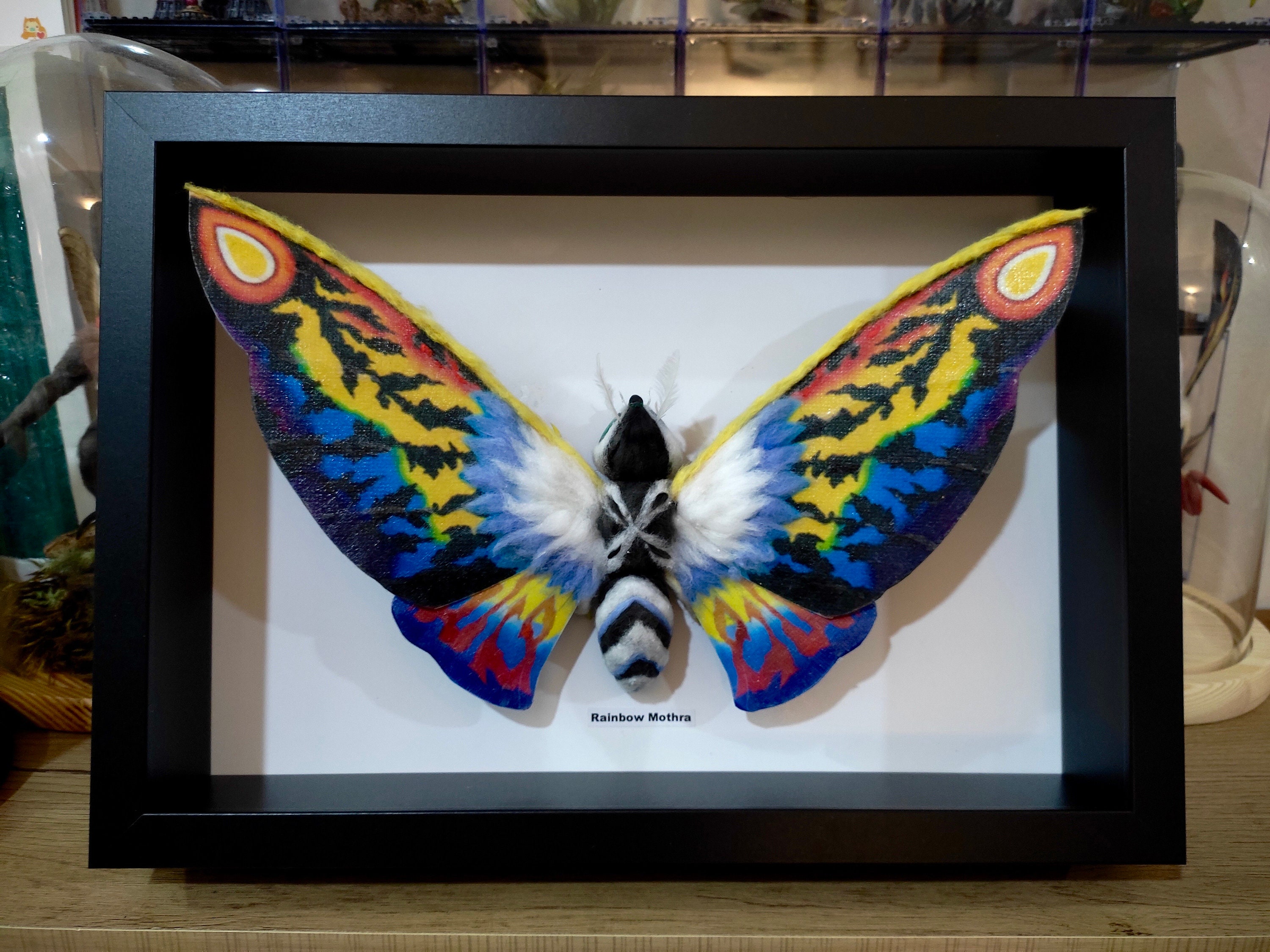 Mothra Kaiju Rainbow Mothra Taxidermy Crafts Rebirth of Mothra 1997 in ...