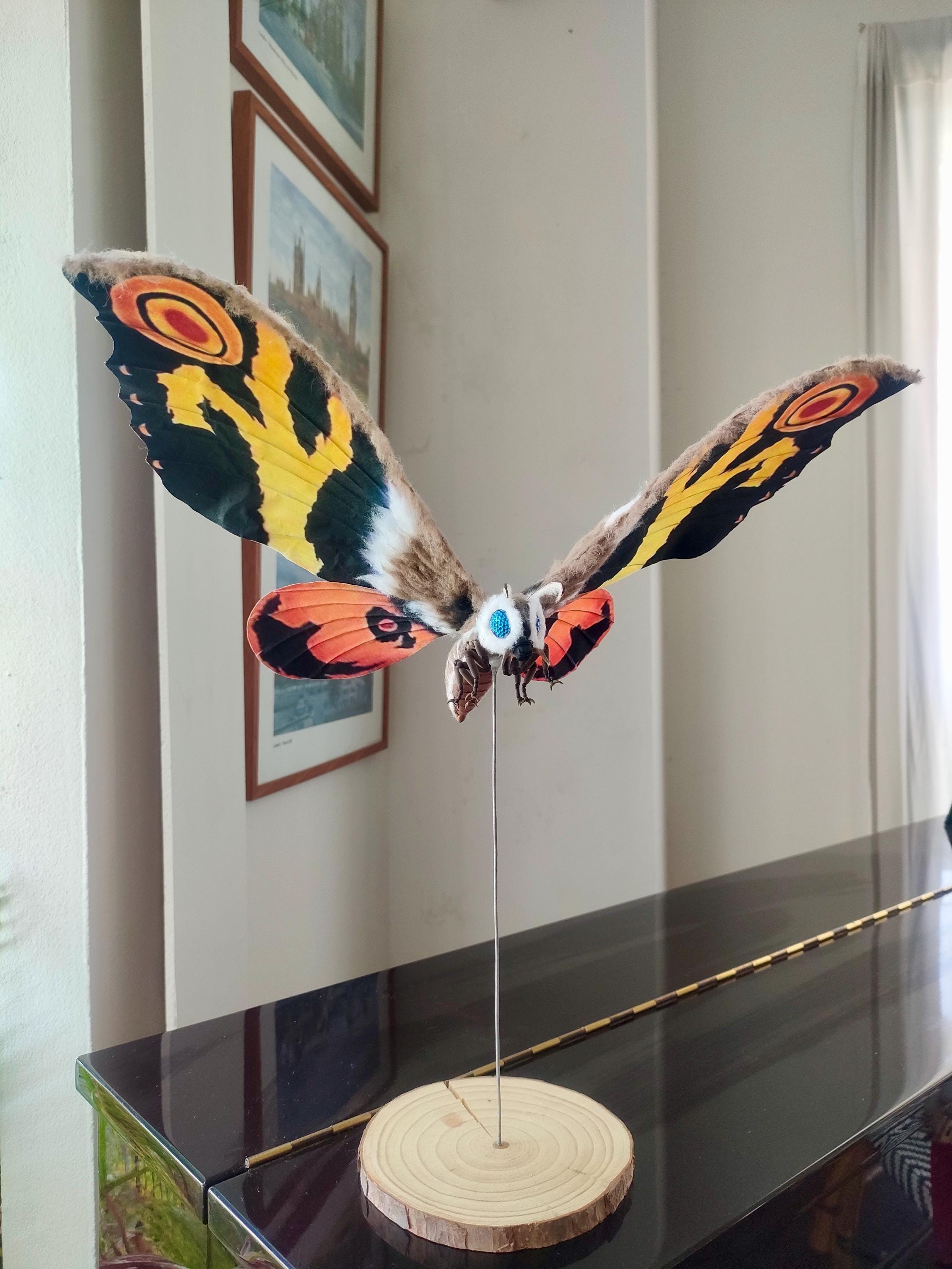 Mothra 2003 Tokyo SOS Statue: Realistic Silk Fur Sculpture - Etsy