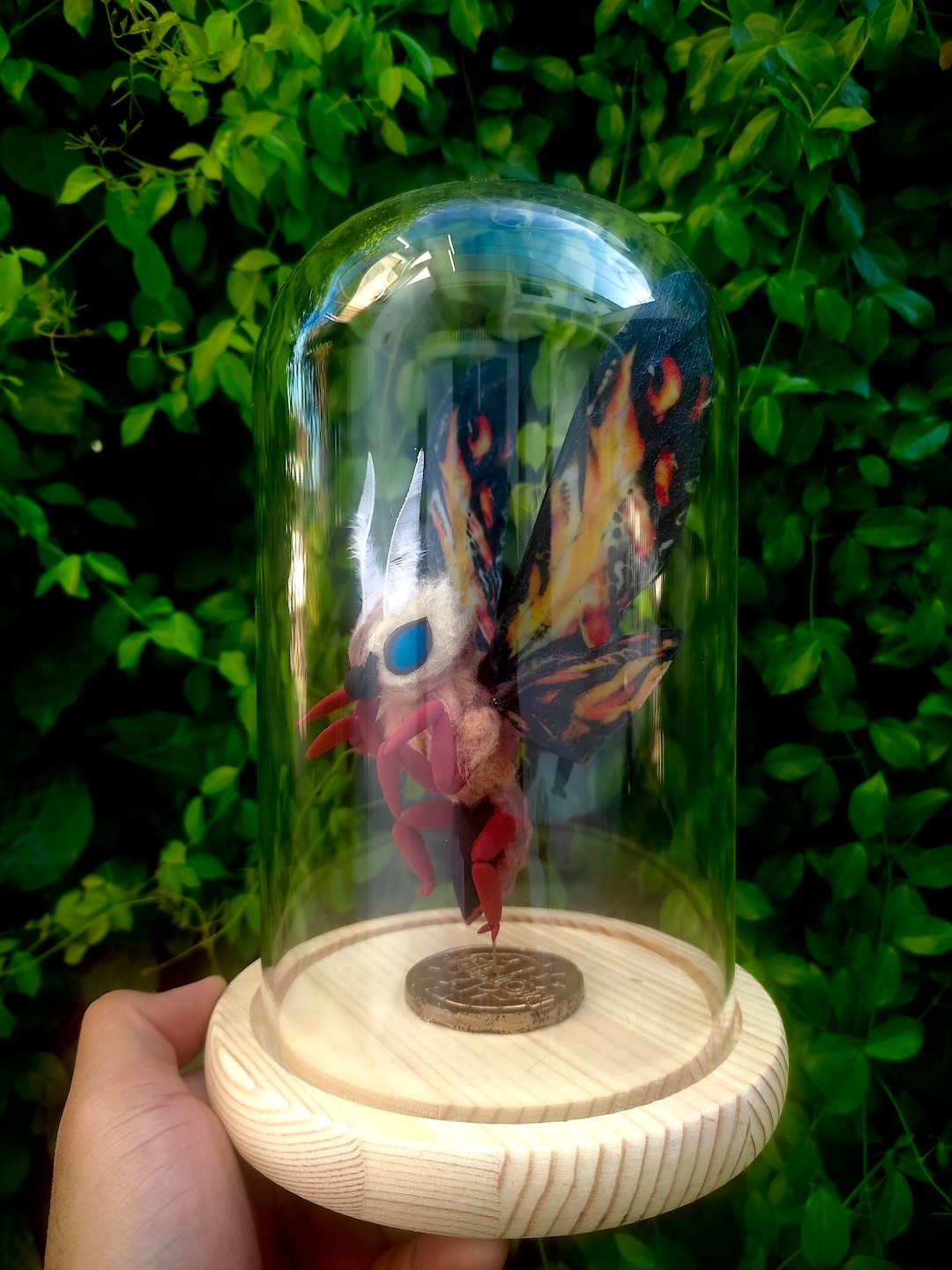 Monsterverses Mothra Chibi Mothra 2019 in Glass Dome Decorations. - Etsy