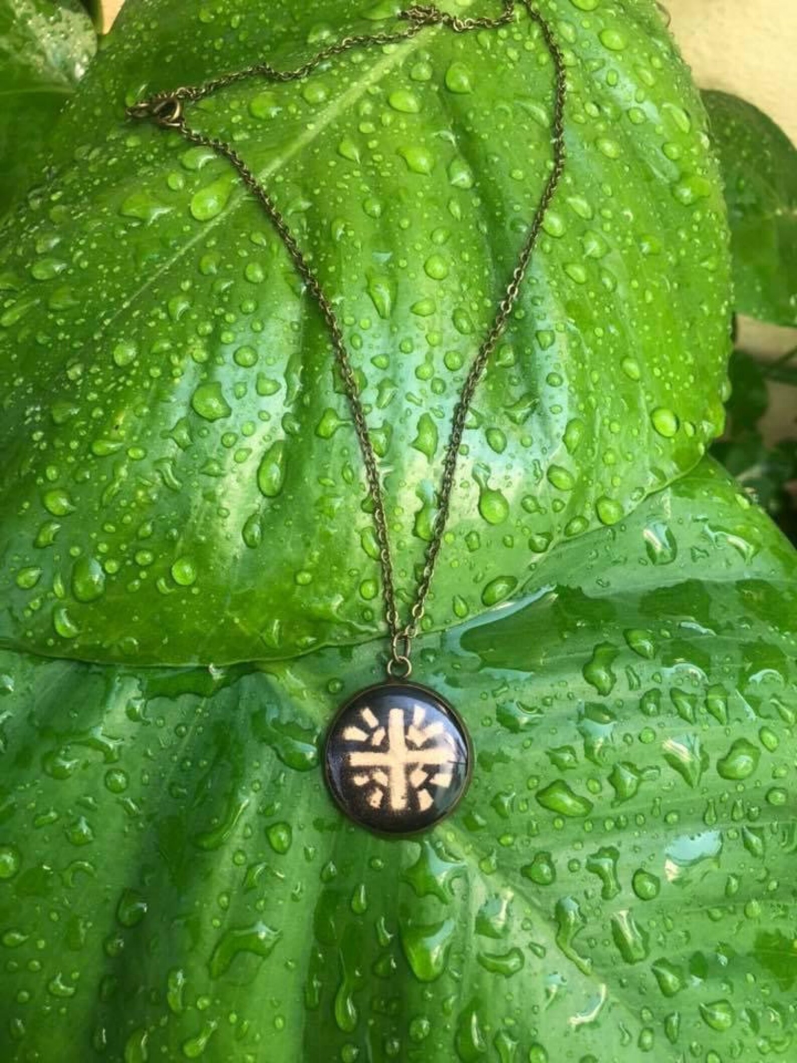 Mothra Symbolic Necklace With Pendant. Mothra Symbol Necklace. - Etsy