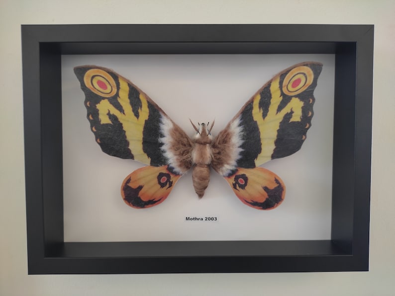 Mothra Kaiju Taxidermy Crafts Mothra 2003 Tokyo SOS in Frame. - Etsy