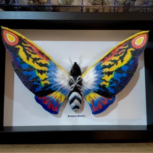 Mothra Kaiju Rainbow Mothra Taxidermy Crafts Rebirth of Mothra 1997 in ...