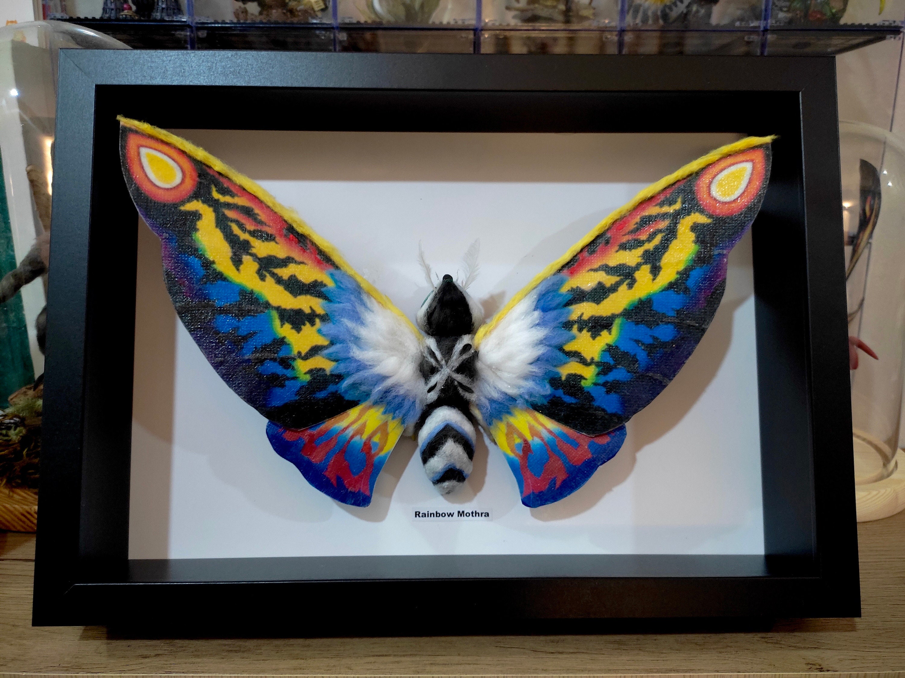 Mothra Kaiju Rainbow Mothra Taxidermy Crafts Rebirth of Mothra 1997 in ...