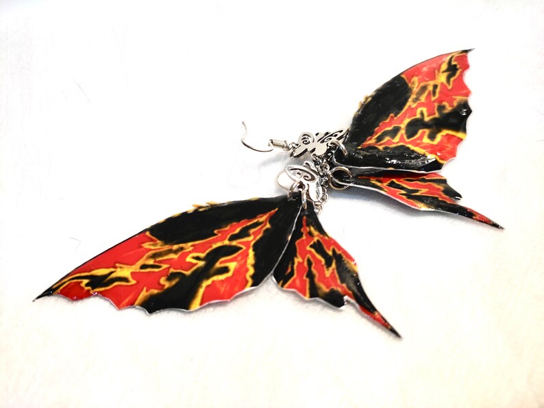 Mothra and Battra Wings Earring, Butterfly Wings Earring. - Etsy