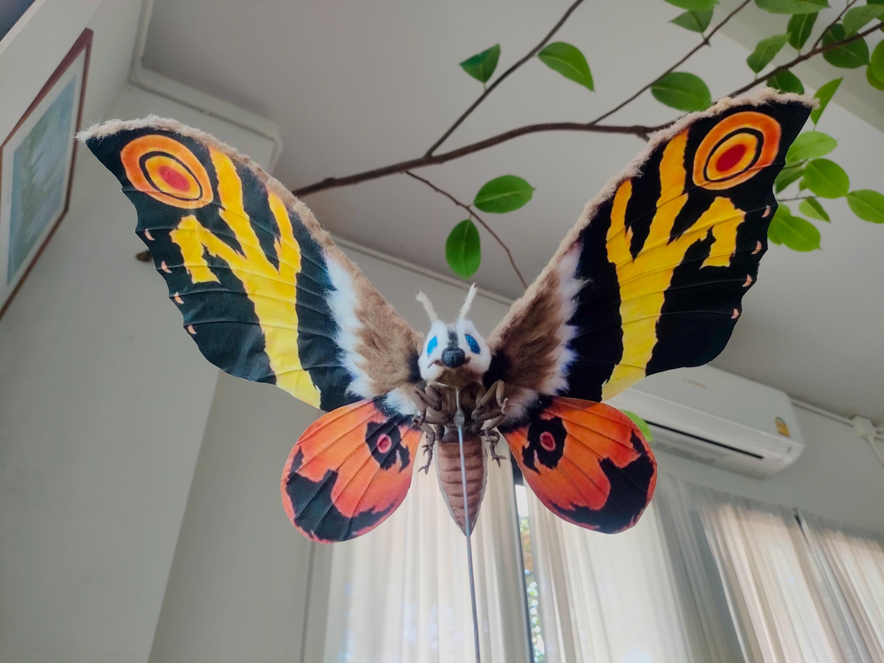 Mothra 2003 Tokyo SOS Statue: Realistic Silk Fur Sculpture - Etsy
