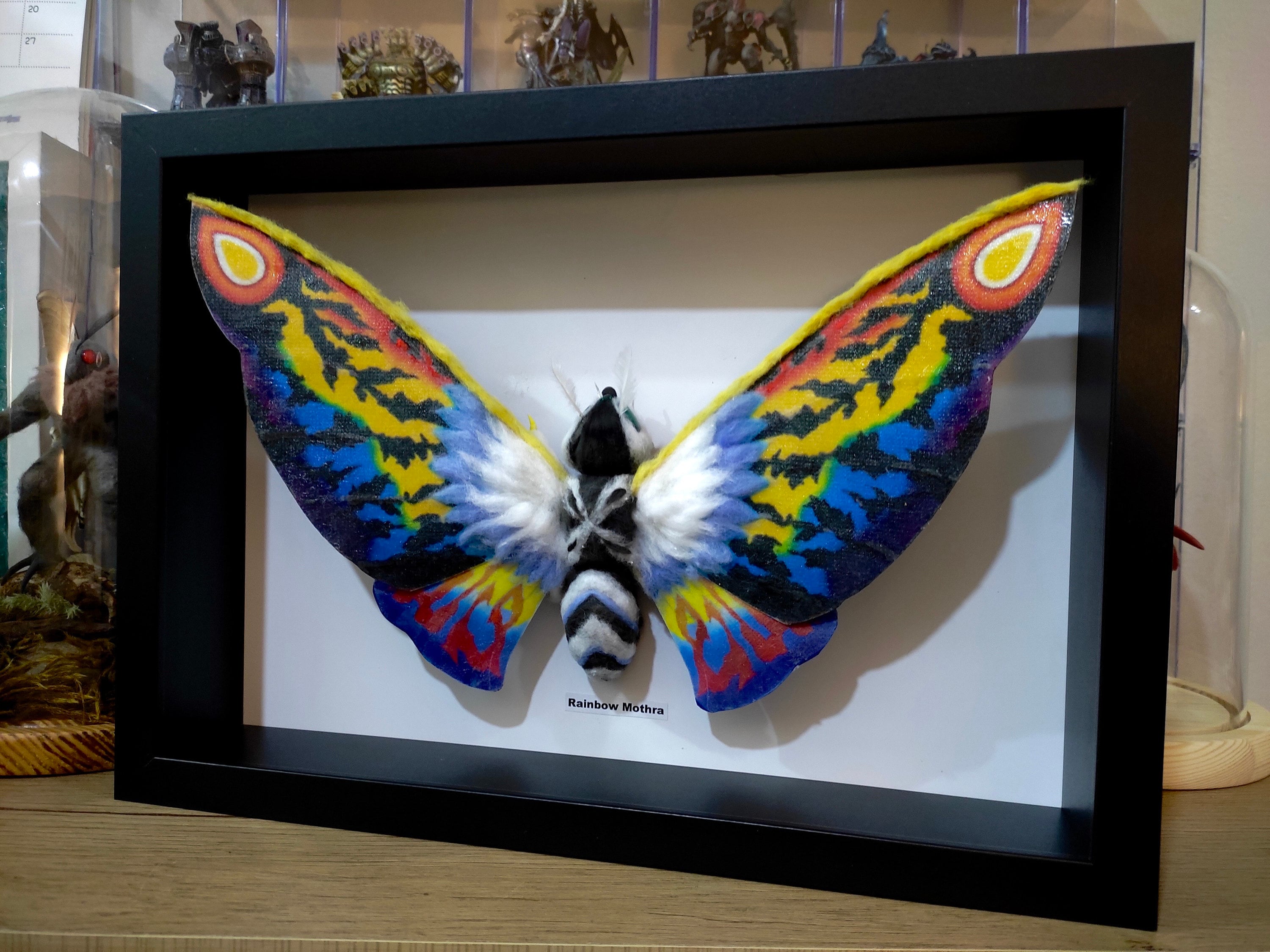 Mothra Kaiju Rainbow Mothra Taxidermy Crafts Rebirth of Mothra 1997 in ...