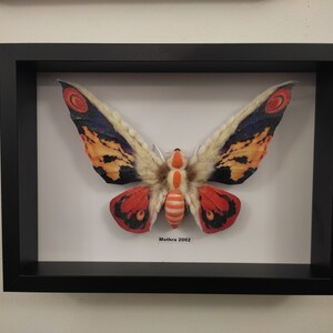 Mothra Kaiju GMK Mothra Taxidermy Crafts Mothra 2002 GMK in Frame. - Etsy