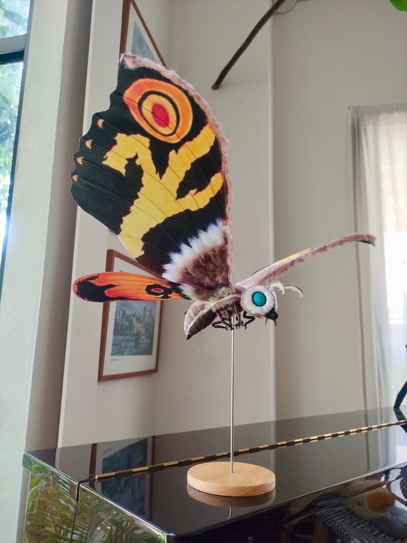 Mothra 2003 Tokyo SOS Statue. 70cm Wingspan. Realistic Mothra With ...