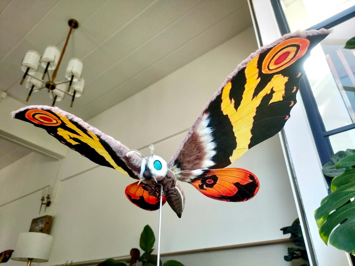 Mothra 2003 Tokyo SOS Statue. 70cm Wingspan. Realistic Mothra With ...