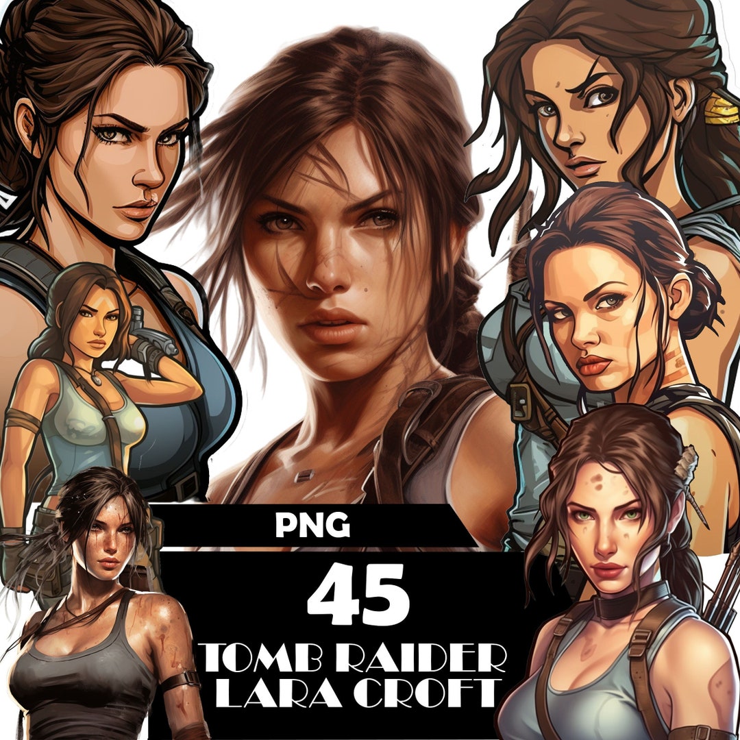 Tomb Raider Classic Lara Croft Pngs Lara Croft Clipart Gifts Instant ...