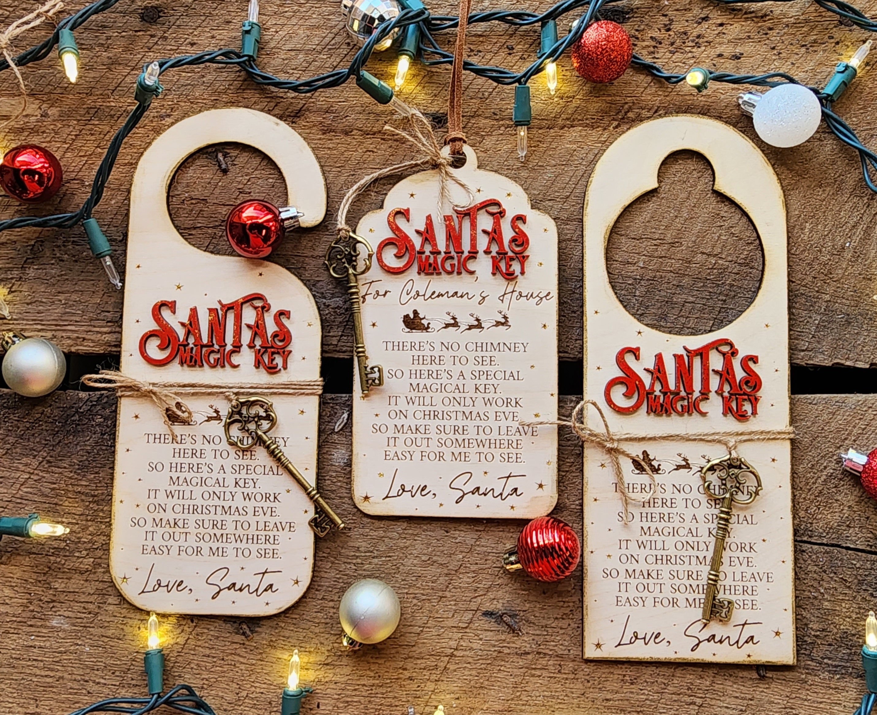 Santa's Magic Key Laser Cut File/pdf, Svg, Dxf/santa's Magic Key .svg ...