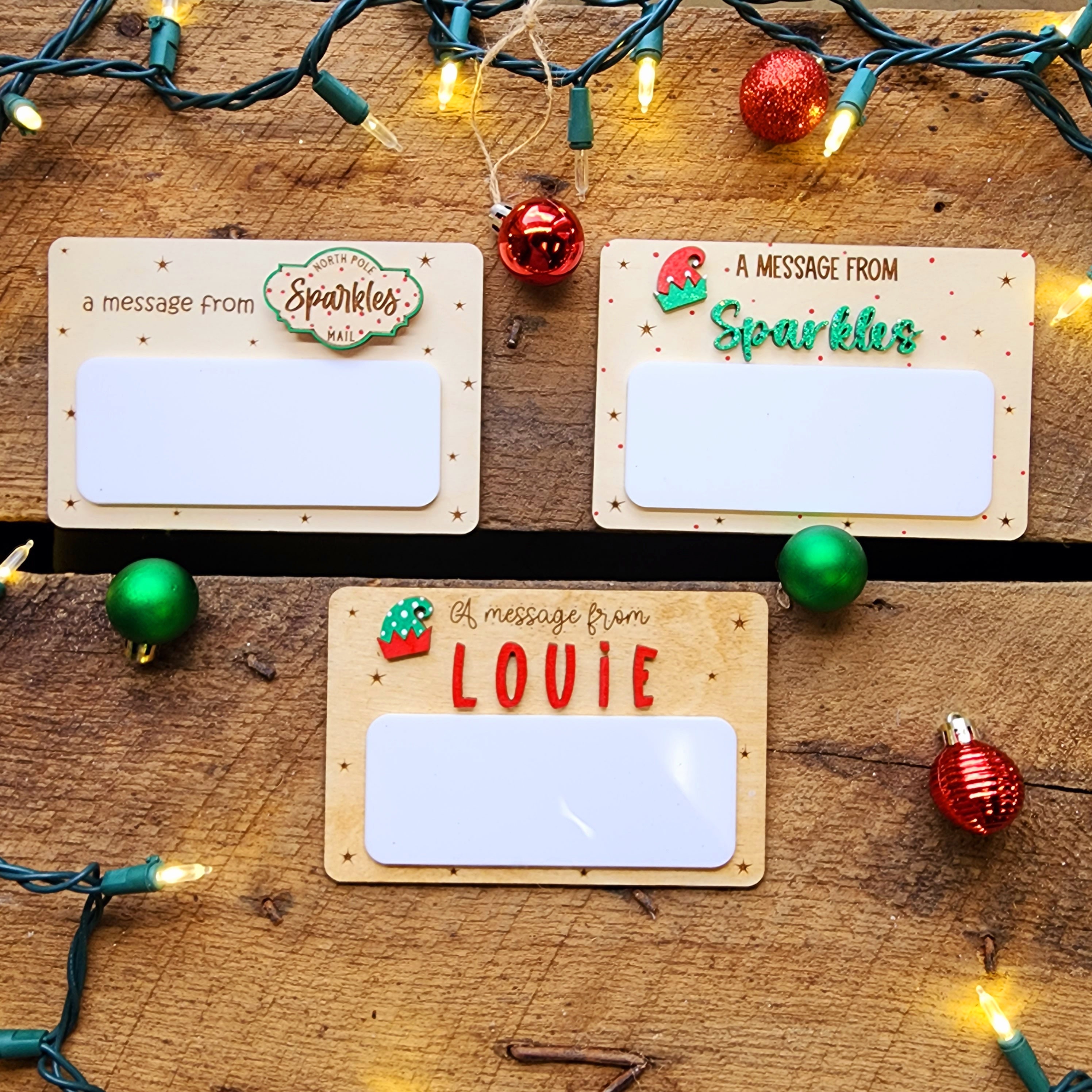 Elf Message Board Set Laser Cut File/pdf, Svg, Dxf/personalized Elf ...