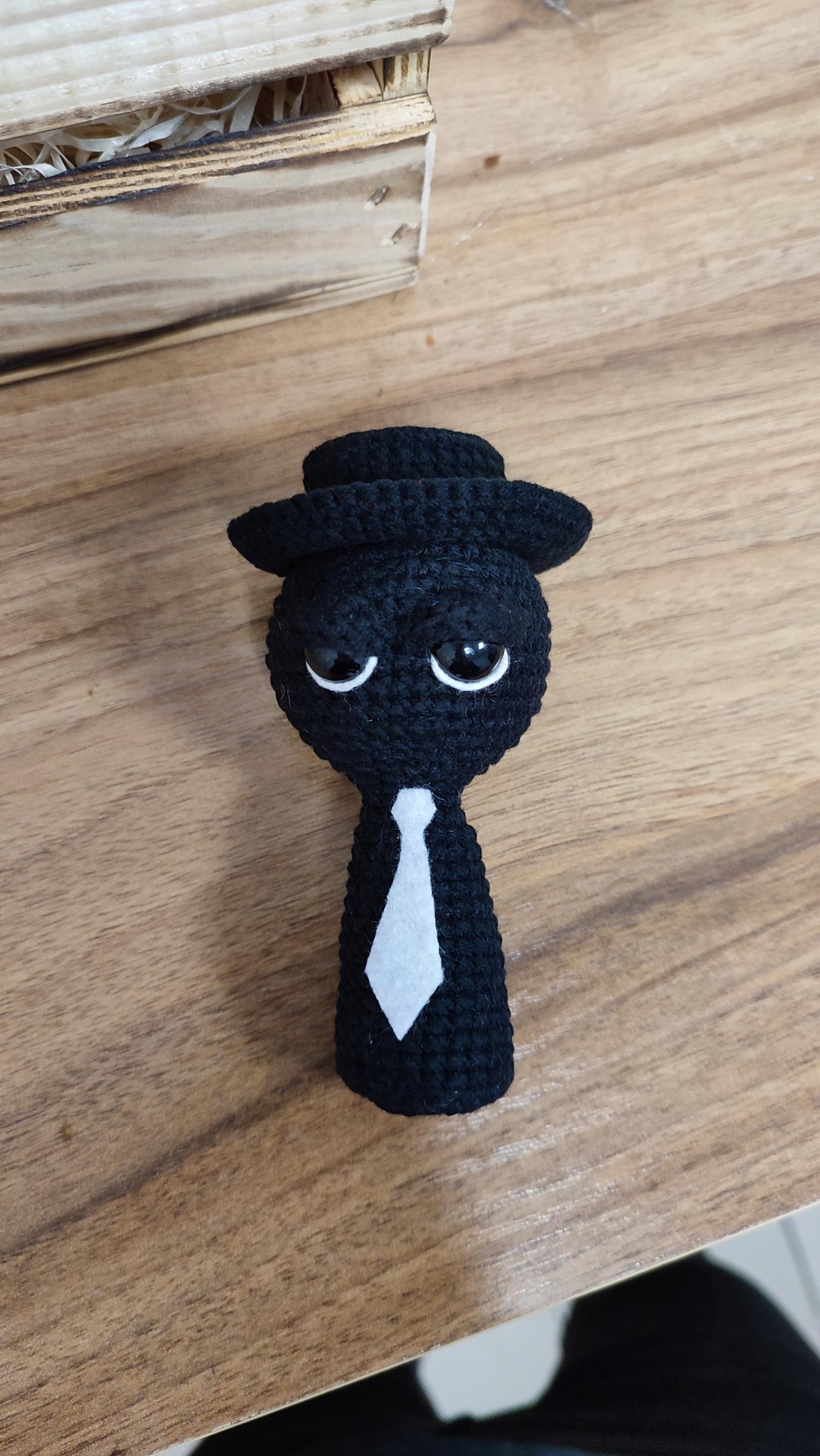 Sprunki Black Plush Toy Pattern, Amigurumi Crochet Pattern, Sprunki ...