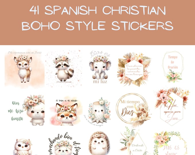 15 Spanish Bible Verses Bundle Inspirational Sticker Bundle, Frases ...