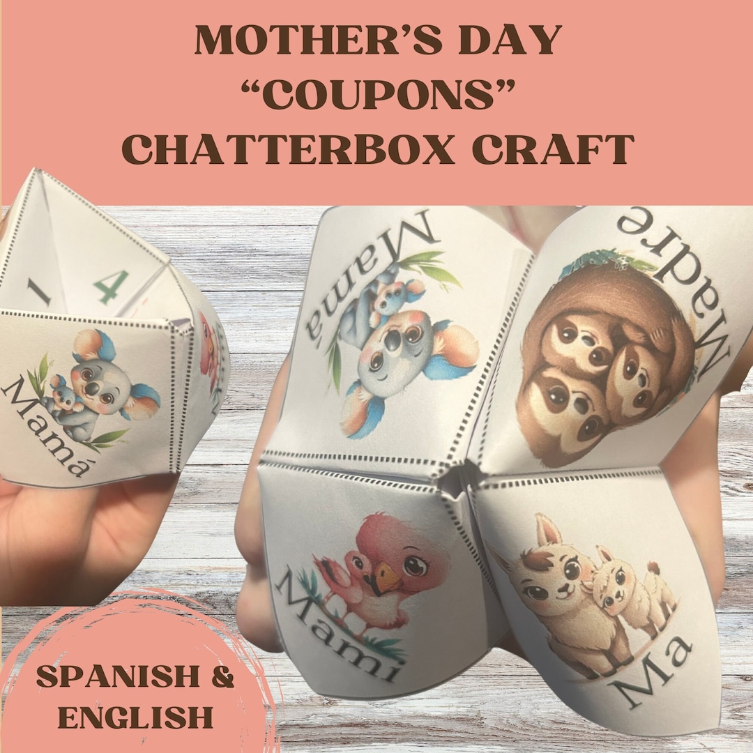 Spanish & English Mother's Day Coupons Chatterbox for Kids, Sunday ...