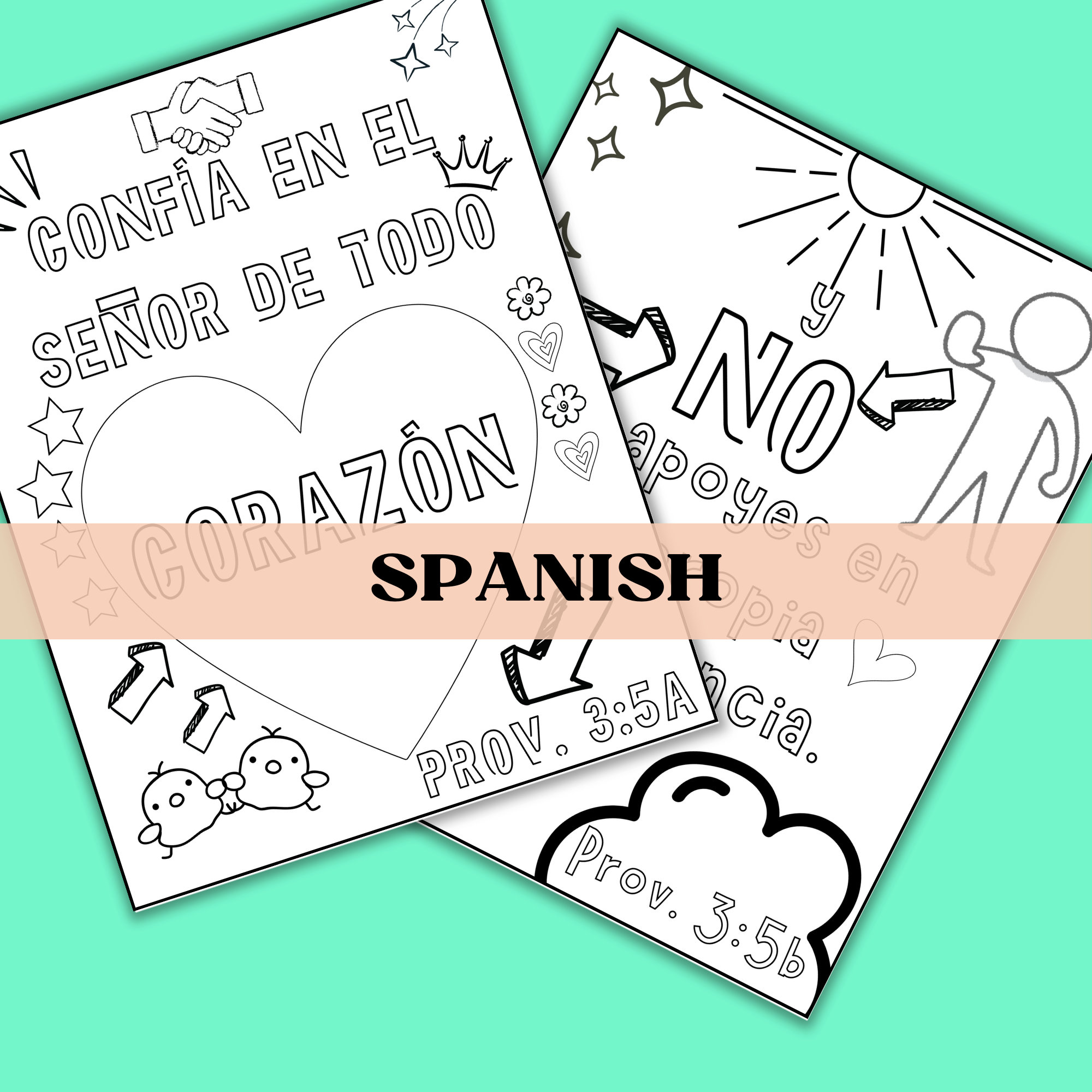 Bilingual Sunday School Activity, Bilingual Coloring Pages, Memory ...