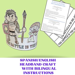Bilingual David & Goliath Craft Bundle: Sunday School Activities (PDF ...