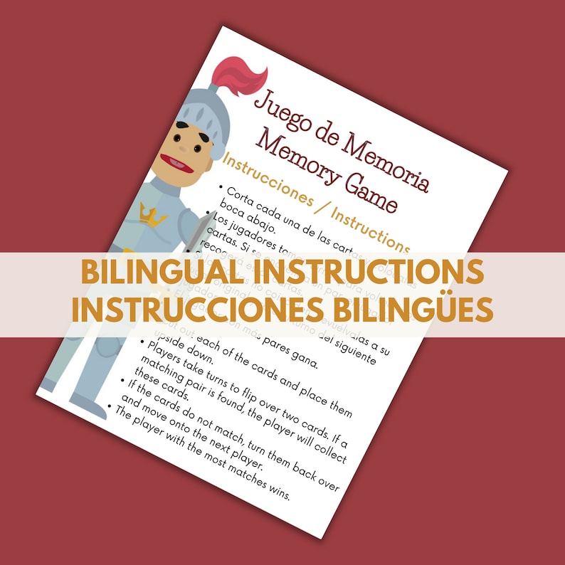 Bilingual Armor of God Memory Game, Bilingüe Armadura De Dios Juego De ...