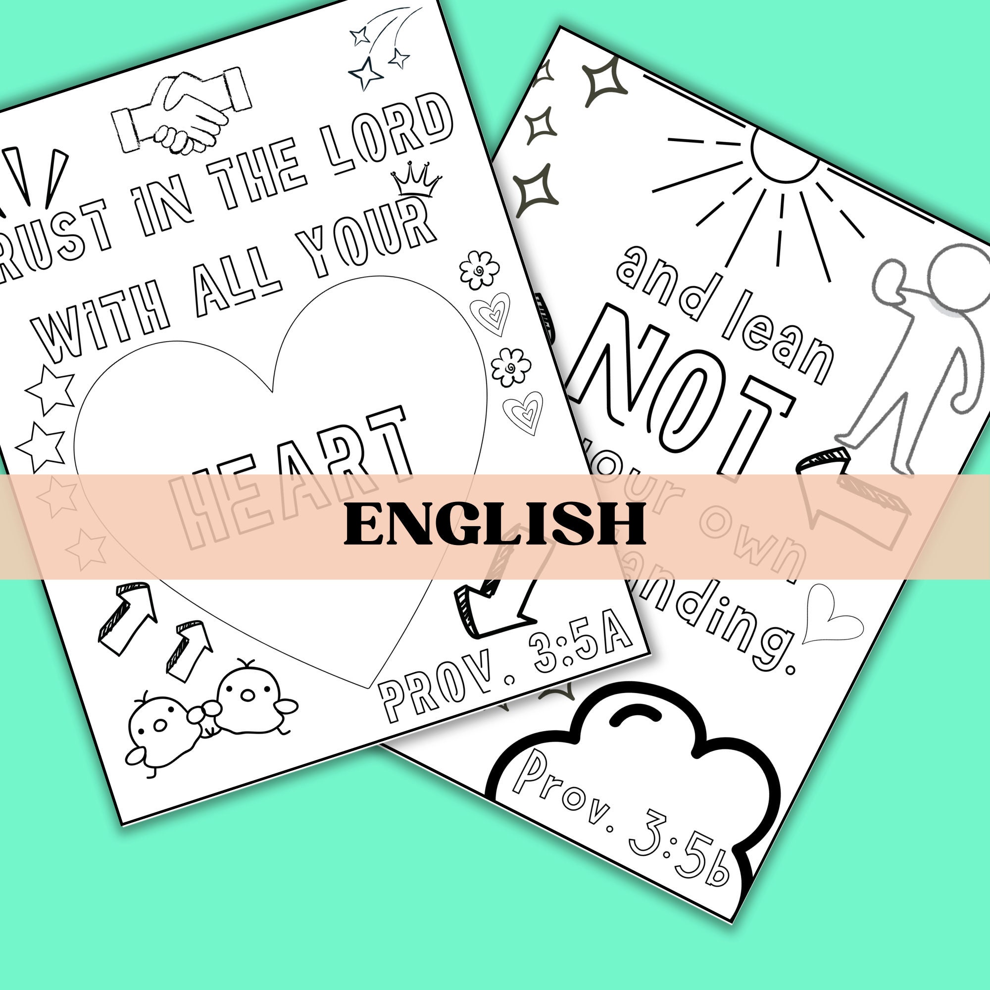 Bilingual Sunday School Activity, Bilingual Coloring Pages, Memory ...