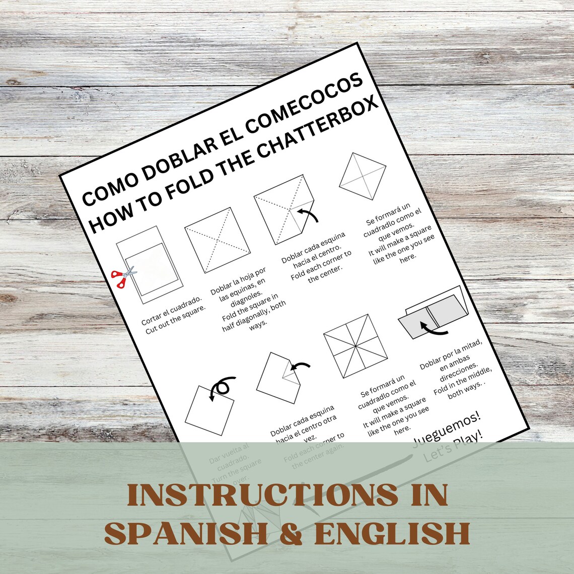 Bilingual Easter Story Chatterbox for Kids, Sunday School Craft, He is ...