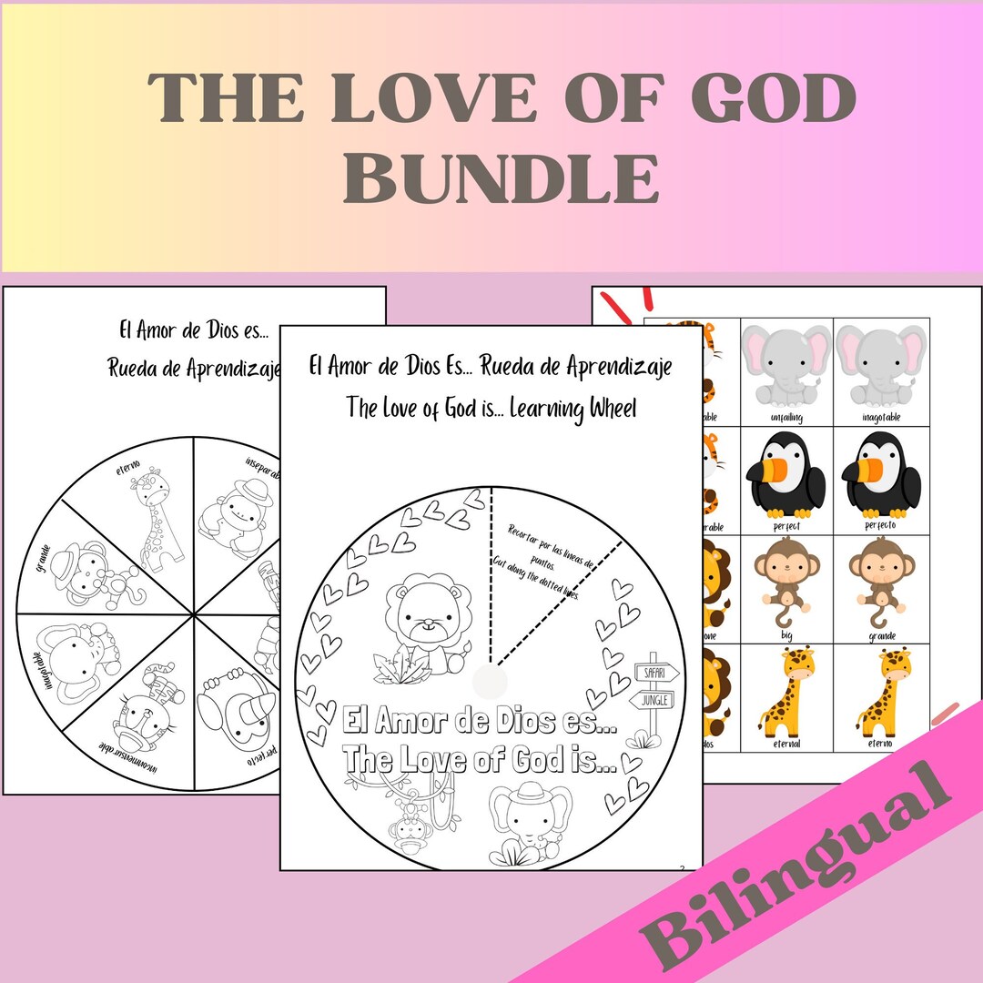 BILINGUAL BILINGÜE God's Love Is... Learning Wheel, Children's Church ...