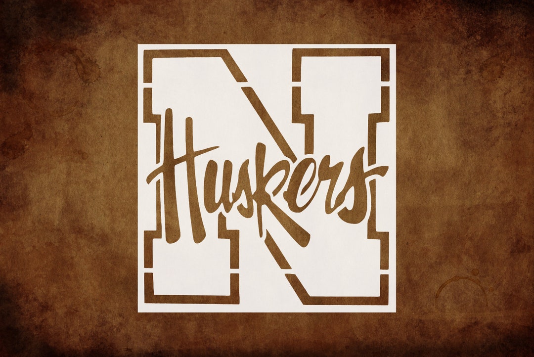 Nebraska Cornhuskers Custom Stencil for Artistic Creations Vibrant ...
