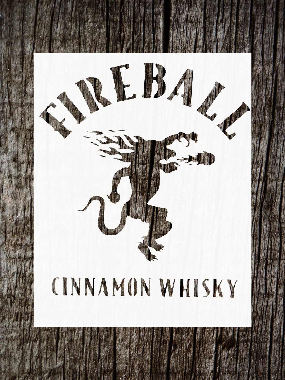 Fireball Cinnamon Whiskey Devil Stencil Crafts & Painting - Etsy