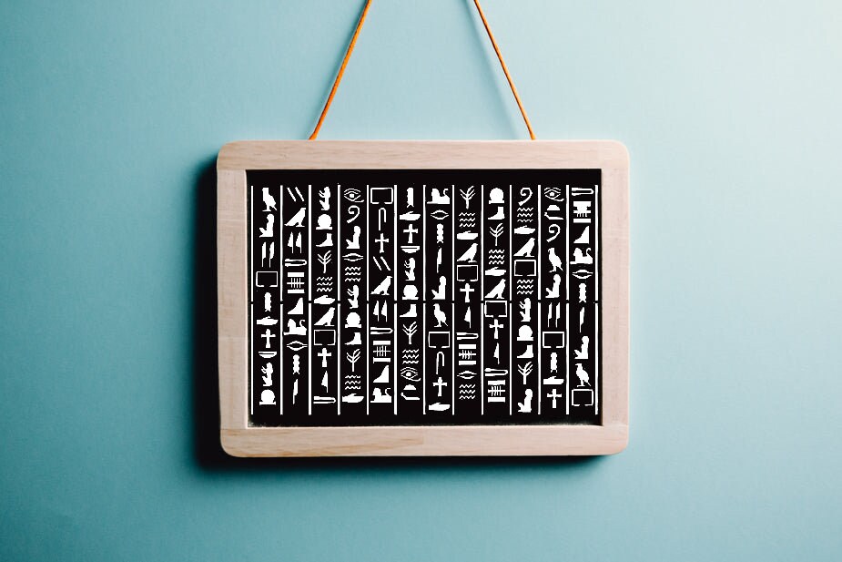 Egyptian Hieroglyphics Reusable Stencil Ancient Art Template for DIY ...