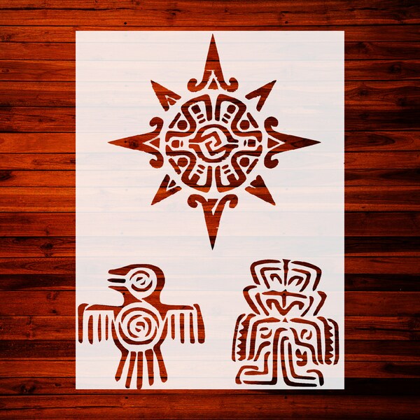 Aztec Wood Wall Art - Etsy