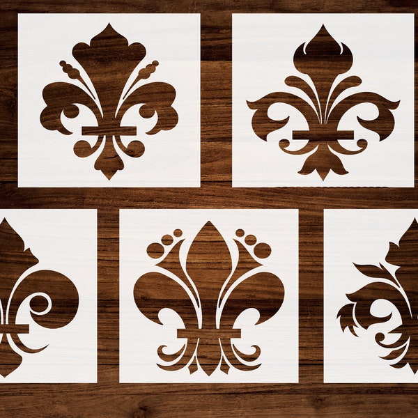Fleur De Lis Stencil - Etsy