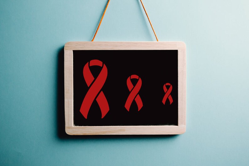 Awareness Ribbon Stencil Template Reusable 3 Sizes for DIY Art Projects ...