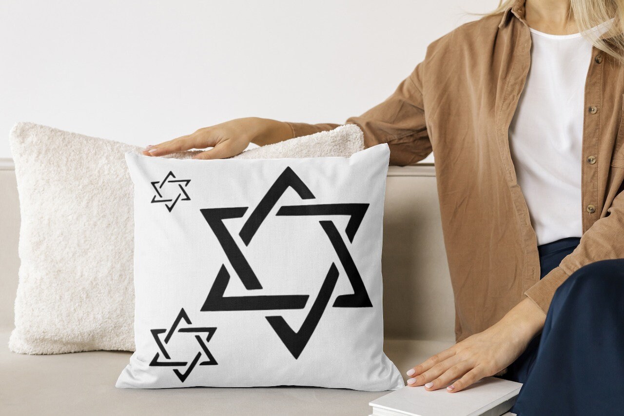 Star of David Stencil Reusable, Sturdy, Flexible Clear Plastic, 5.5x5.5 ...