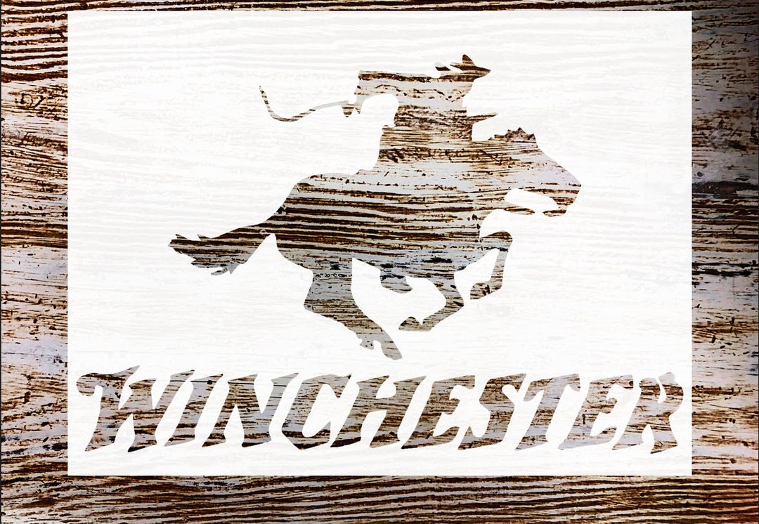 Enchanting Western Revolver Stencil Versatile 8.5 X 11 - Etsy