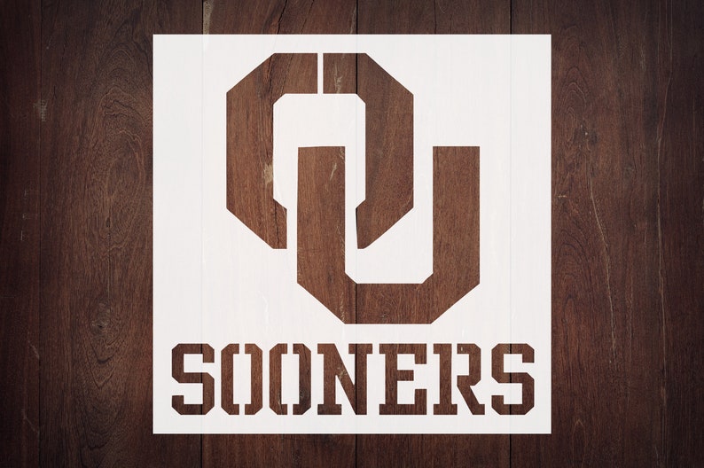OU Sooners Custom Stencil Craft Unleashed OU Sooners 5.5x5.5 Custom Cut ...