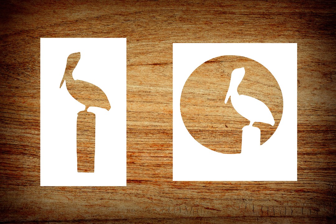 Reusable Stencil Kit Sun Moon Stork Design Arts and Crafts - Etsy