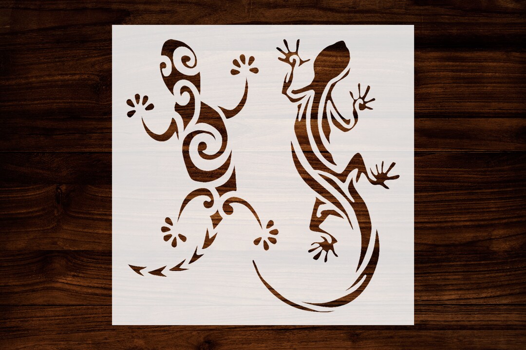 Lizard Theme Stencil Set Reusable Craft Stencils for Airbrush Painting ...