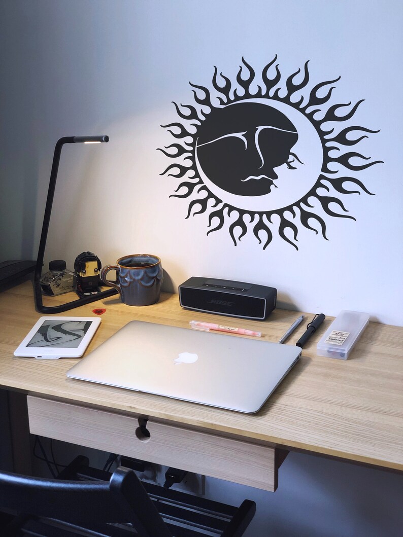 Sun Moon 2 Piece Logo Stencil Template for Airbrush Painting - Etsy