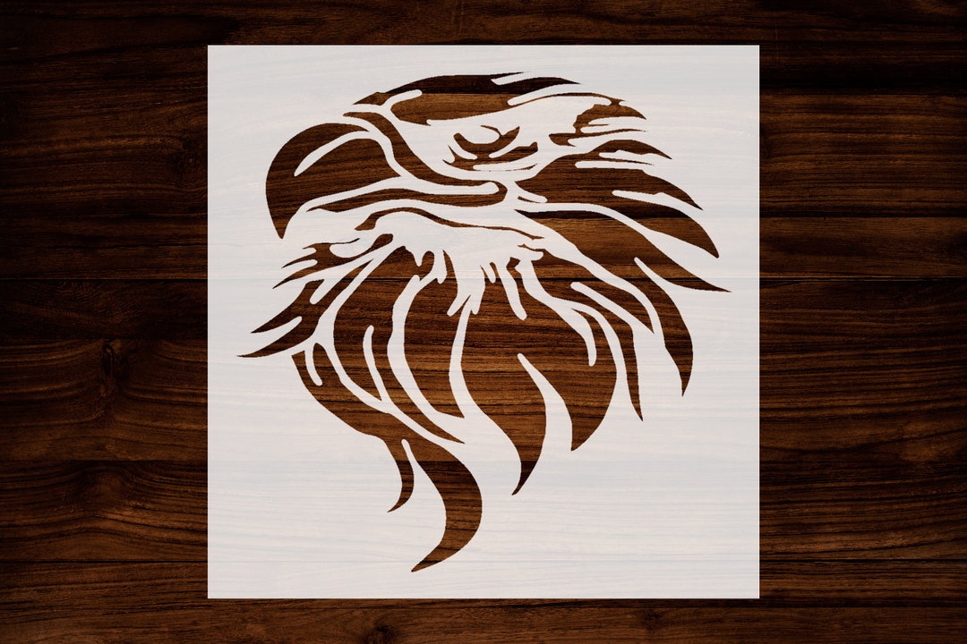 Eagle Logo Stencil Kit Clear Plastic 5.5x5.5 Inches Reusable Craft ...