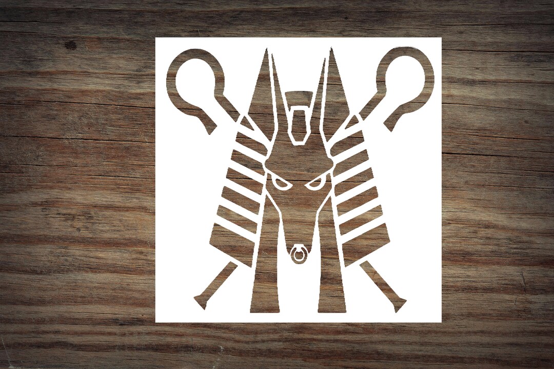 Egyptian Anubis Stencil 5.5x5.5 Precise DIY Craft Template Mystical ...