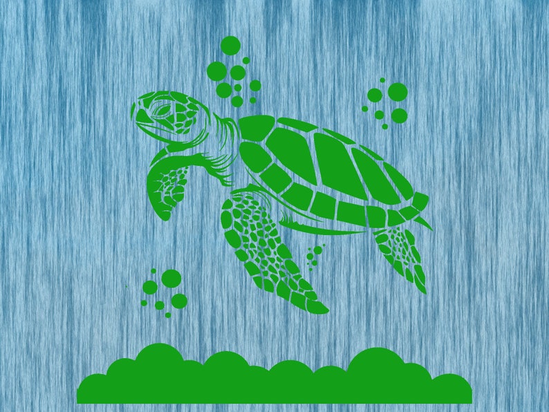 Turtle Stencils Reusable Perfect for DIY Art Projects and Coastal Home ...