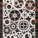 Steampunk Gears Stencil Reusable Template 8.5x11 Inches for DIY Crafts ...