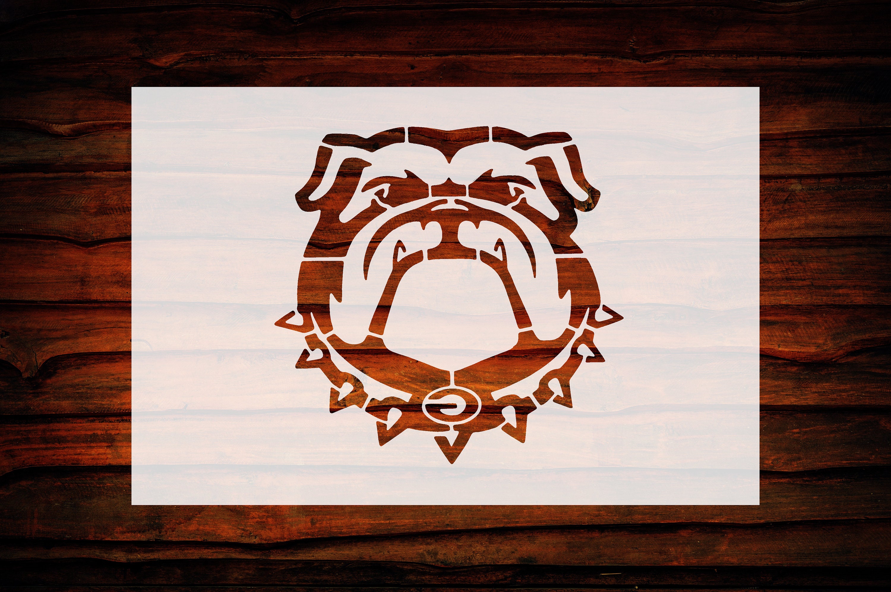 Custom Bulldog Stencil Sheet Reusable & Washable DIY Crafting 11 X 8.5 ...