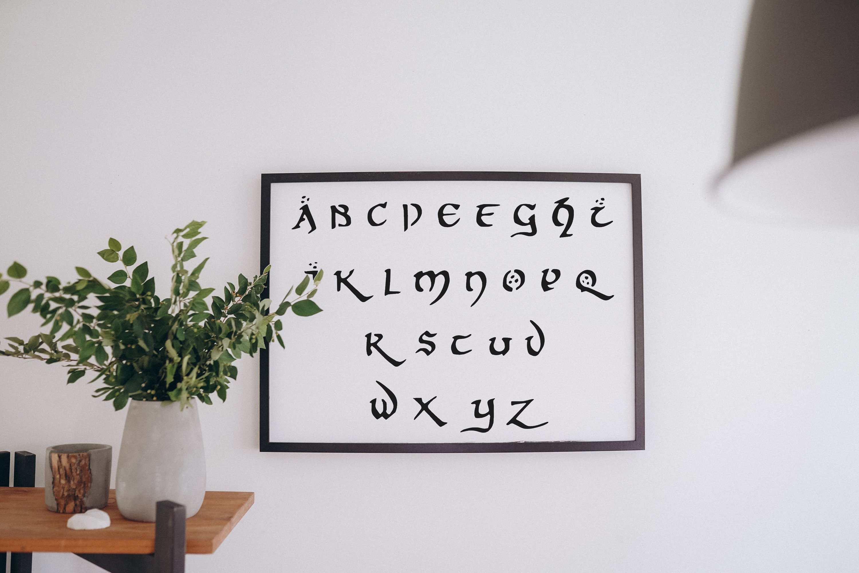 Elven Letters Stencil Set Tolkien-inspired Font 11 X 8.5 Inches Unique ...