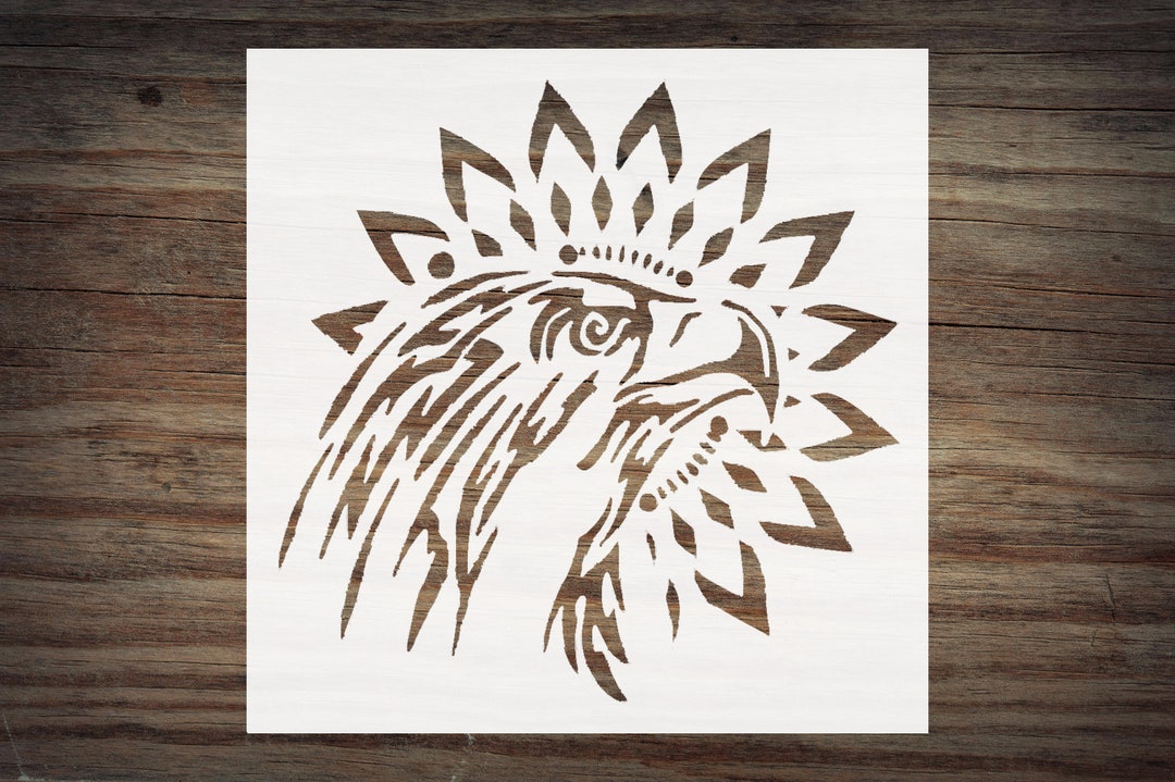 Hawk Mandala Reusable Flexible Clear Plastic Stencil Set for Arts ...
